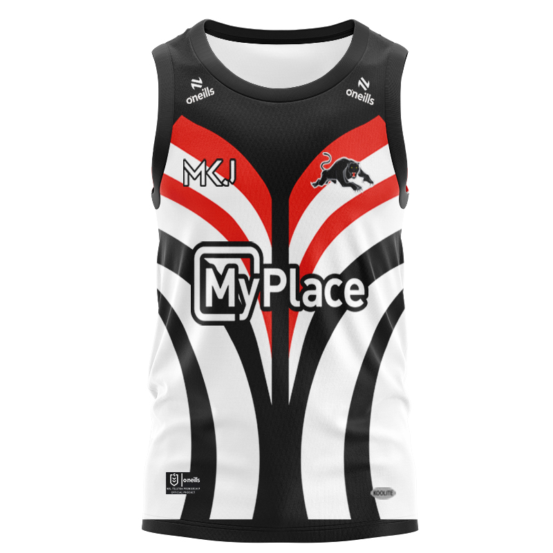 NRL Penrith Panthers 2025 Warm Up Singlet - RUGBY M-STORE