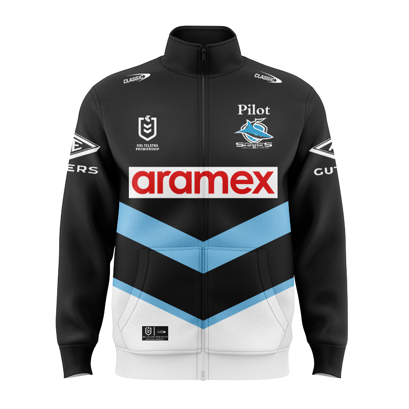 NRL Cronulla-Sutherland Sharks 2025 Away Jacket - RUGBY M-STORE