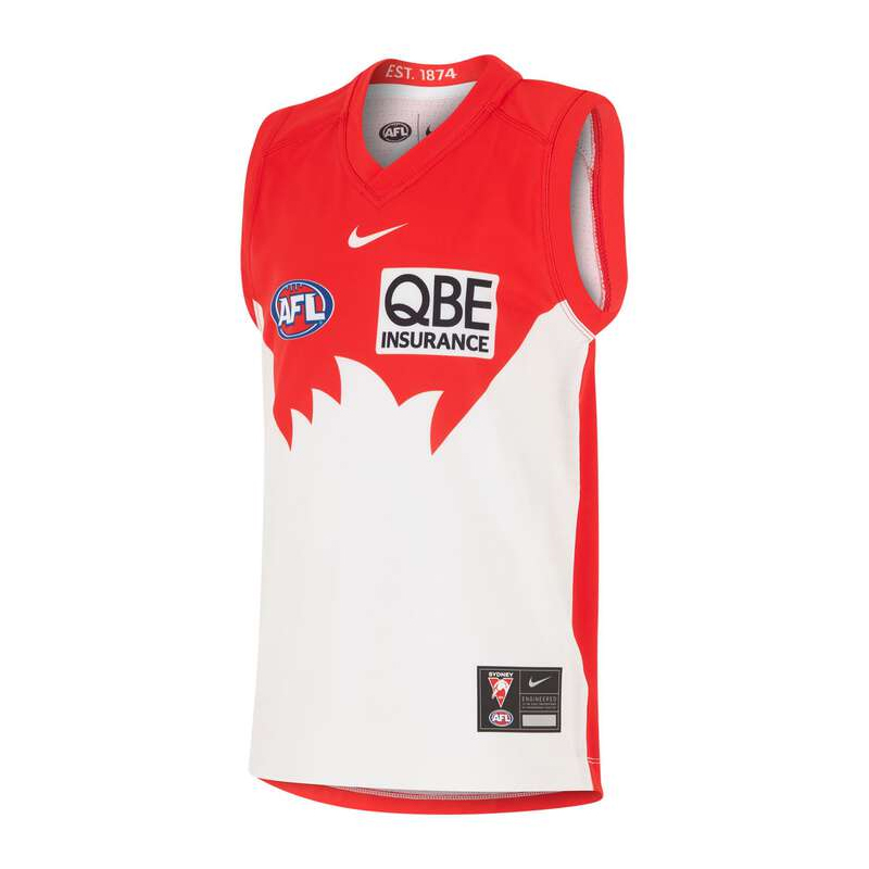 AFL Sydney Swans 2025 Home Guernsey - RUGBY M-STORE