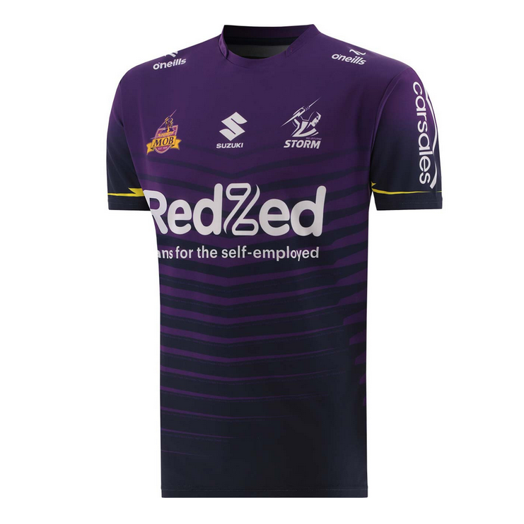 NRL Melbourne Storm 2025 Purple Warm Up Jersey - RUGBY M-STORE