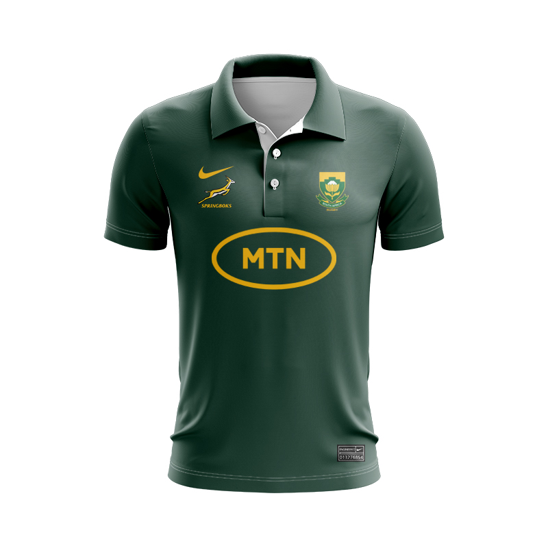 South Africa Springboks 2025 Home Polo Shirt - RUGBY M-STORE