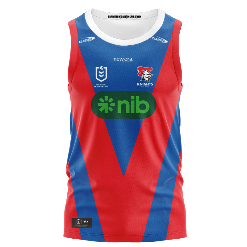 NRL Newcastle Knights 2025 Home Singlet - RUGBY M-STORE