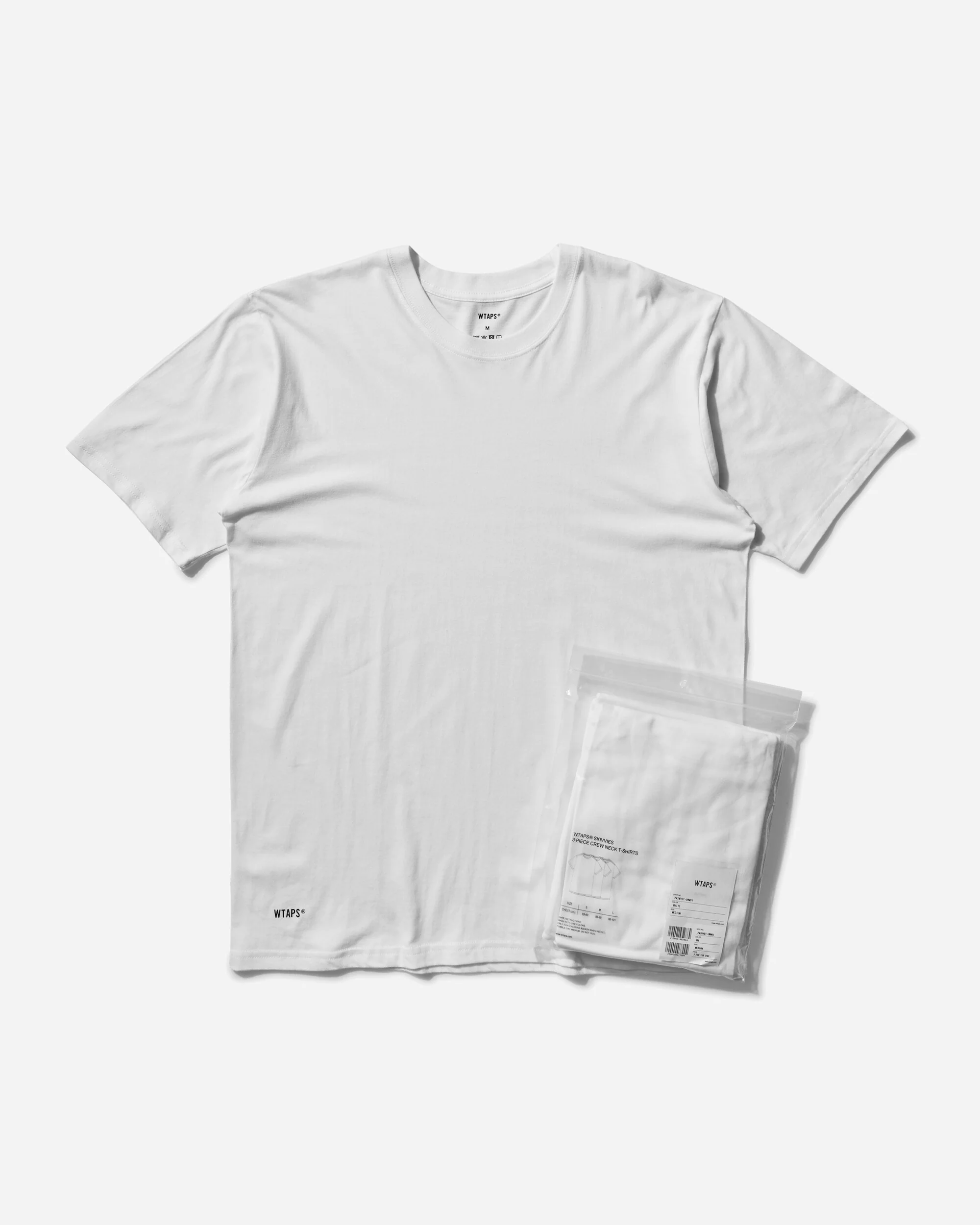 Mens Skivvies 3 Pack T Shirt White